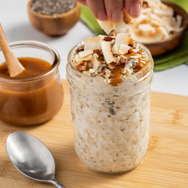 Wide Awake Salted Caramel Pecan Overnight Oats | Recipe | Search | Food ...