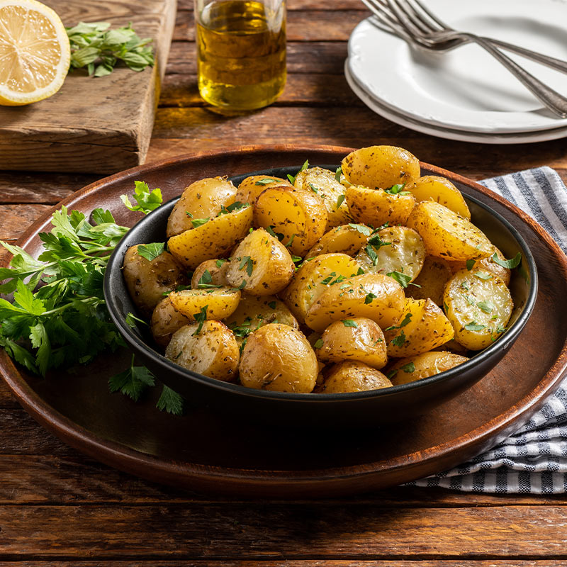 Basket and Bushel Crispy Lemon-and-Herb Petite Potatoes | Recipe ...