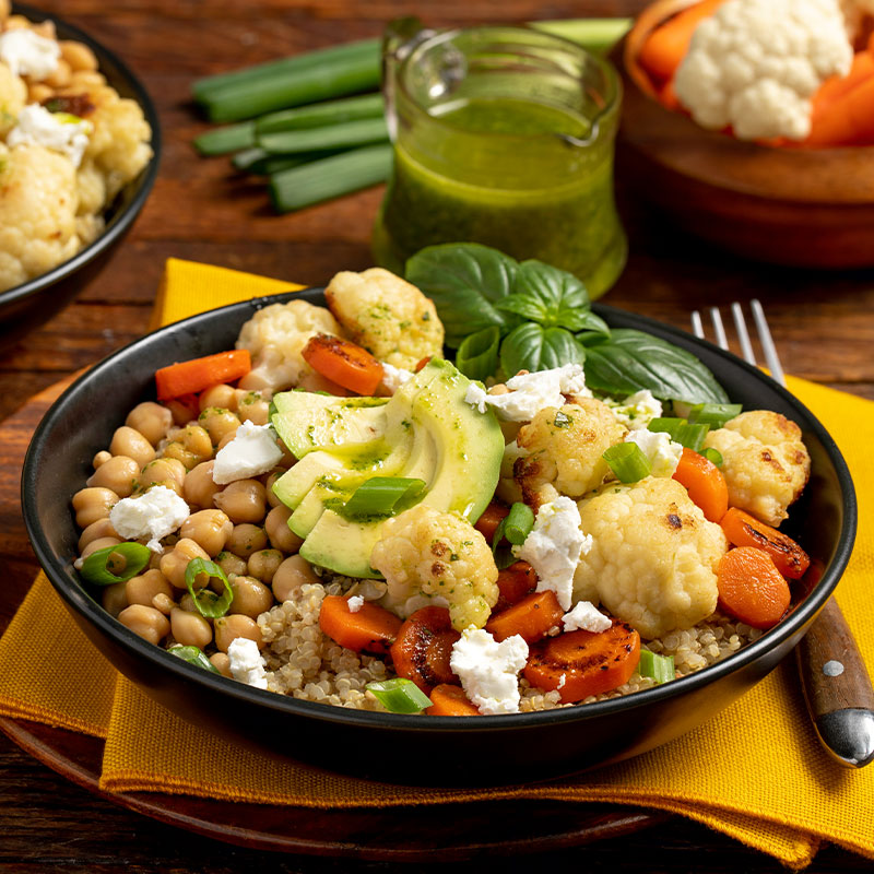 Basket & Bushel Roasted Carrot & Cauliflower Bowl | Recipe | Search ...